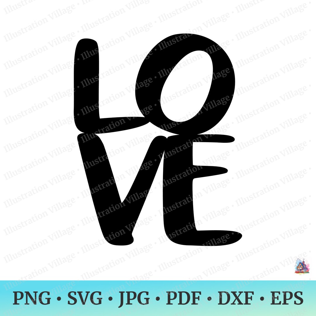 Philadelphia Love Park Sign Handwritten | Instant Download SVG, EPS ...