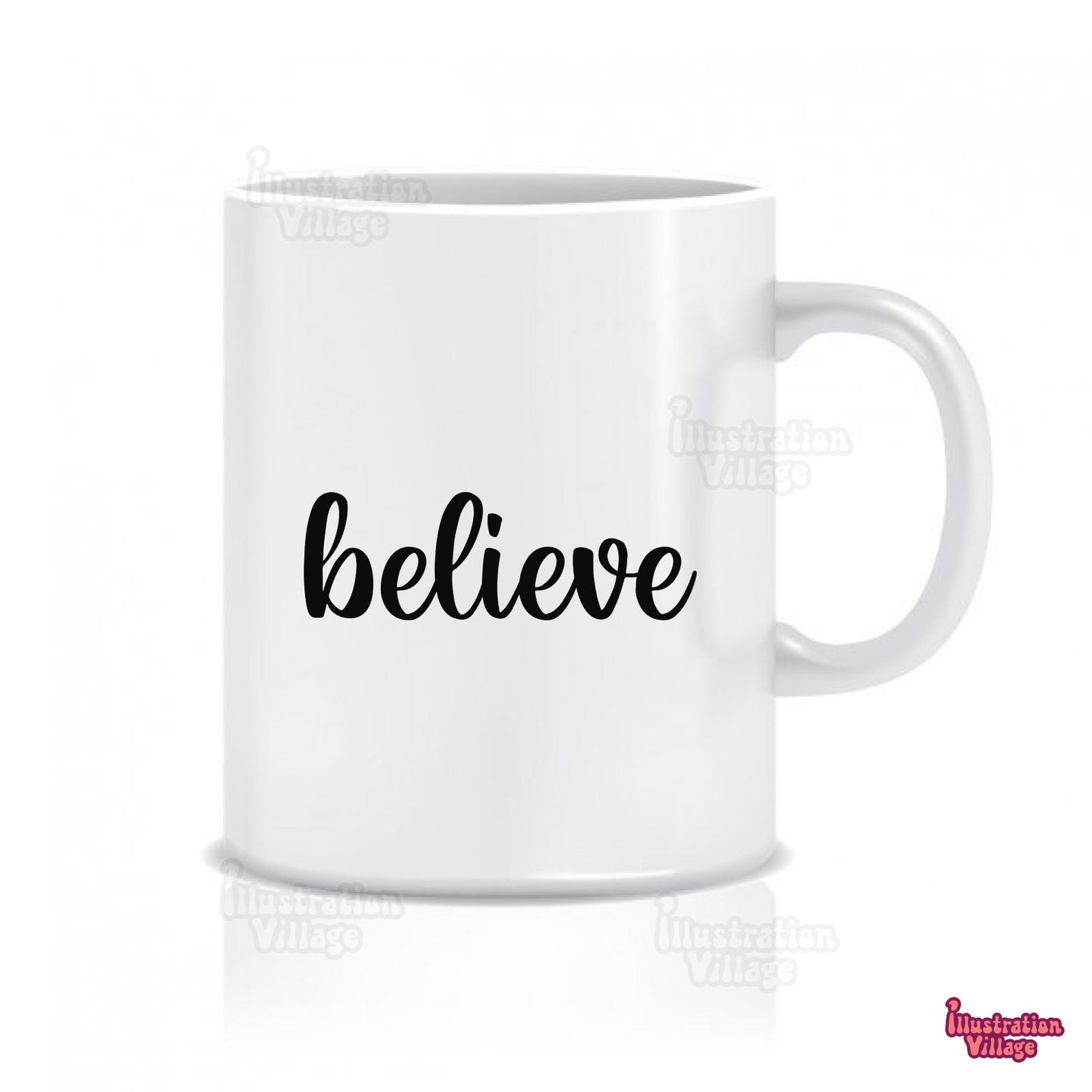 Believe | Cute | Hand Lettered | Cursive Text | Instant Download SVG ...