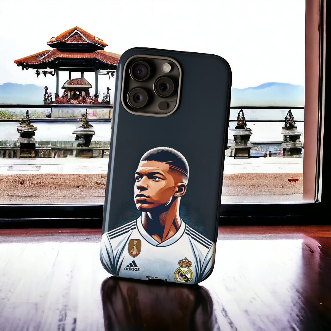 Luxury Kylian Mbappé Phone Case: White Passion for Real Madrid Fans - Etsy