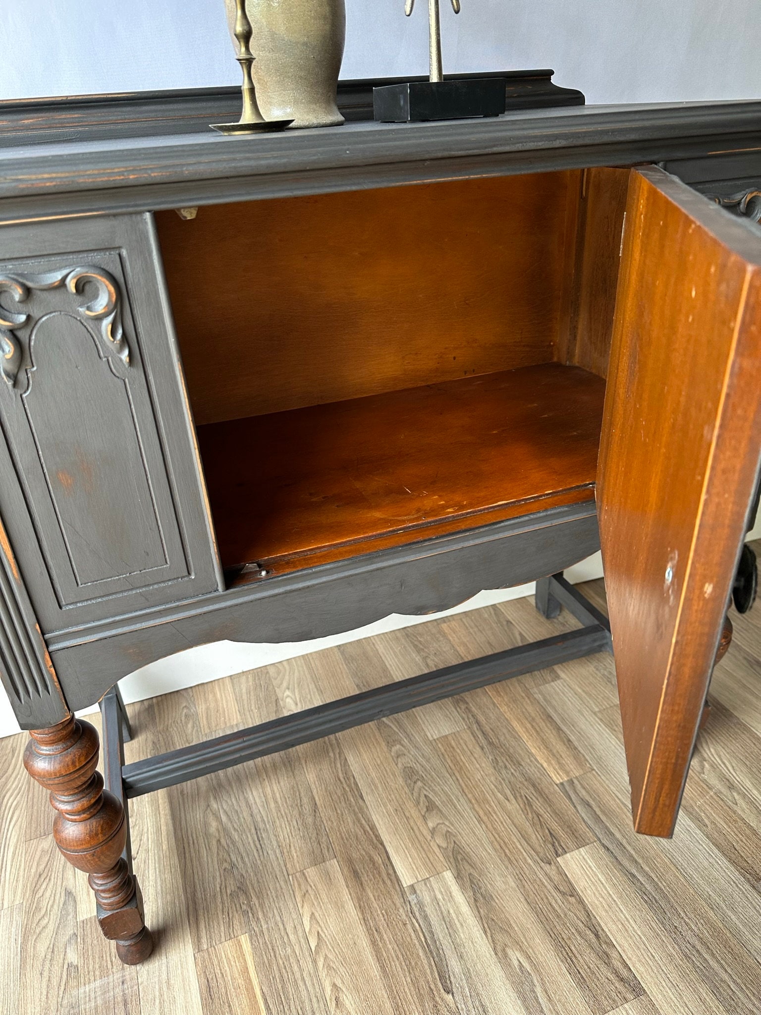 Solddistressed Black Buffet - Etsy