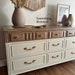 Sold***refinished Cream Solid Wood Dresser - Etsy