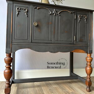 Solddistressed Black Buffet - Etsy