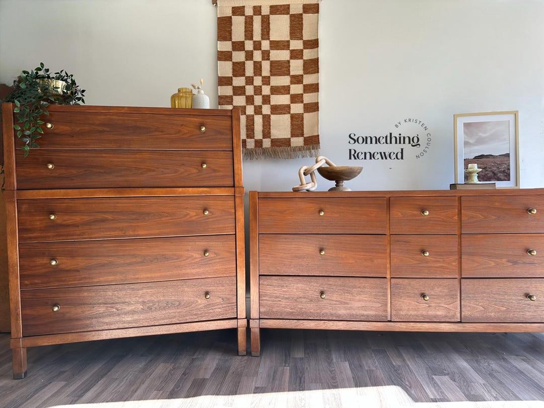 SOLD*** Midcentury Modern Kent Coffey Vintage Dresser Set - Etsy