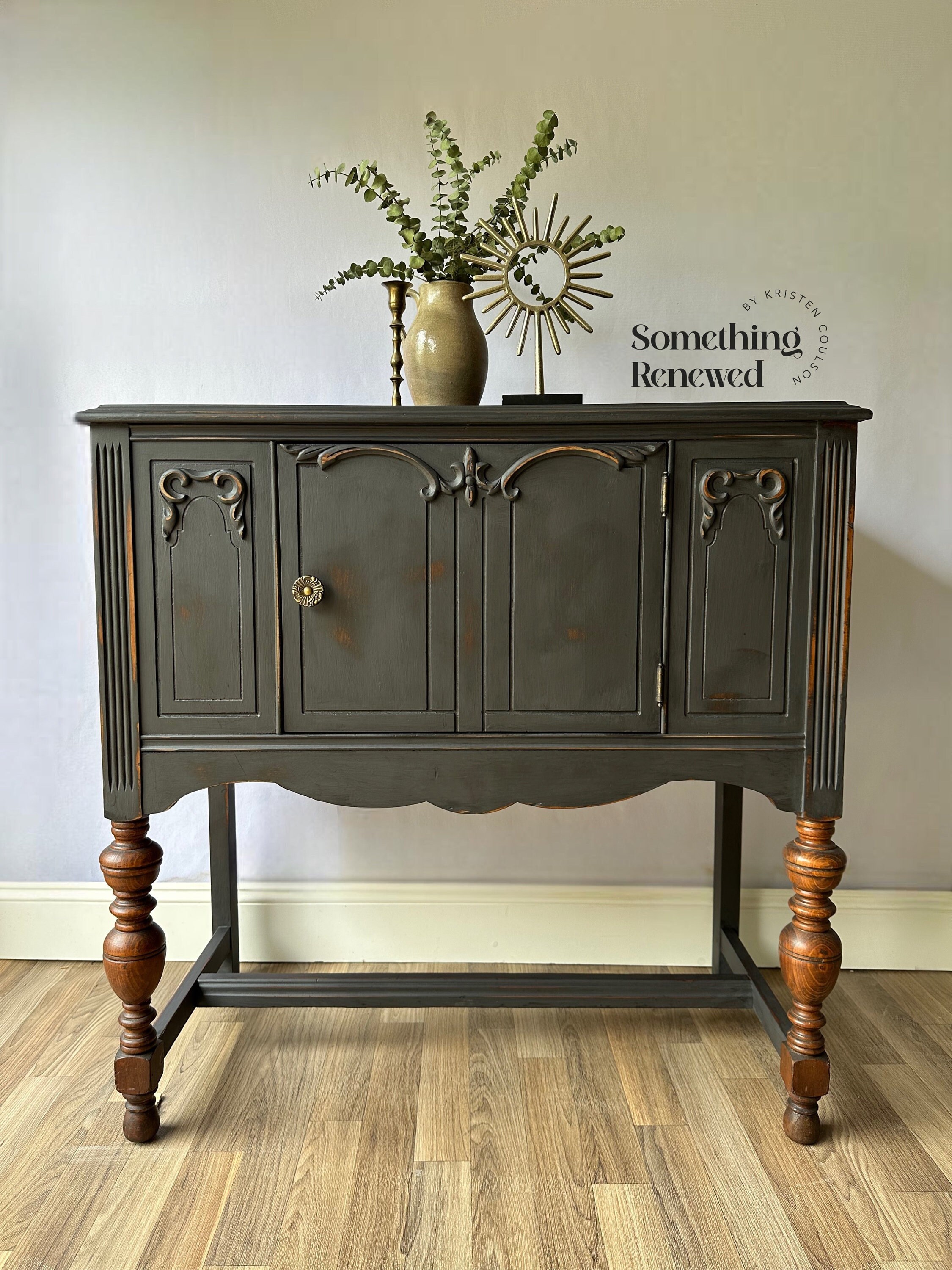 Solddistressed Black Buffet - Etsy