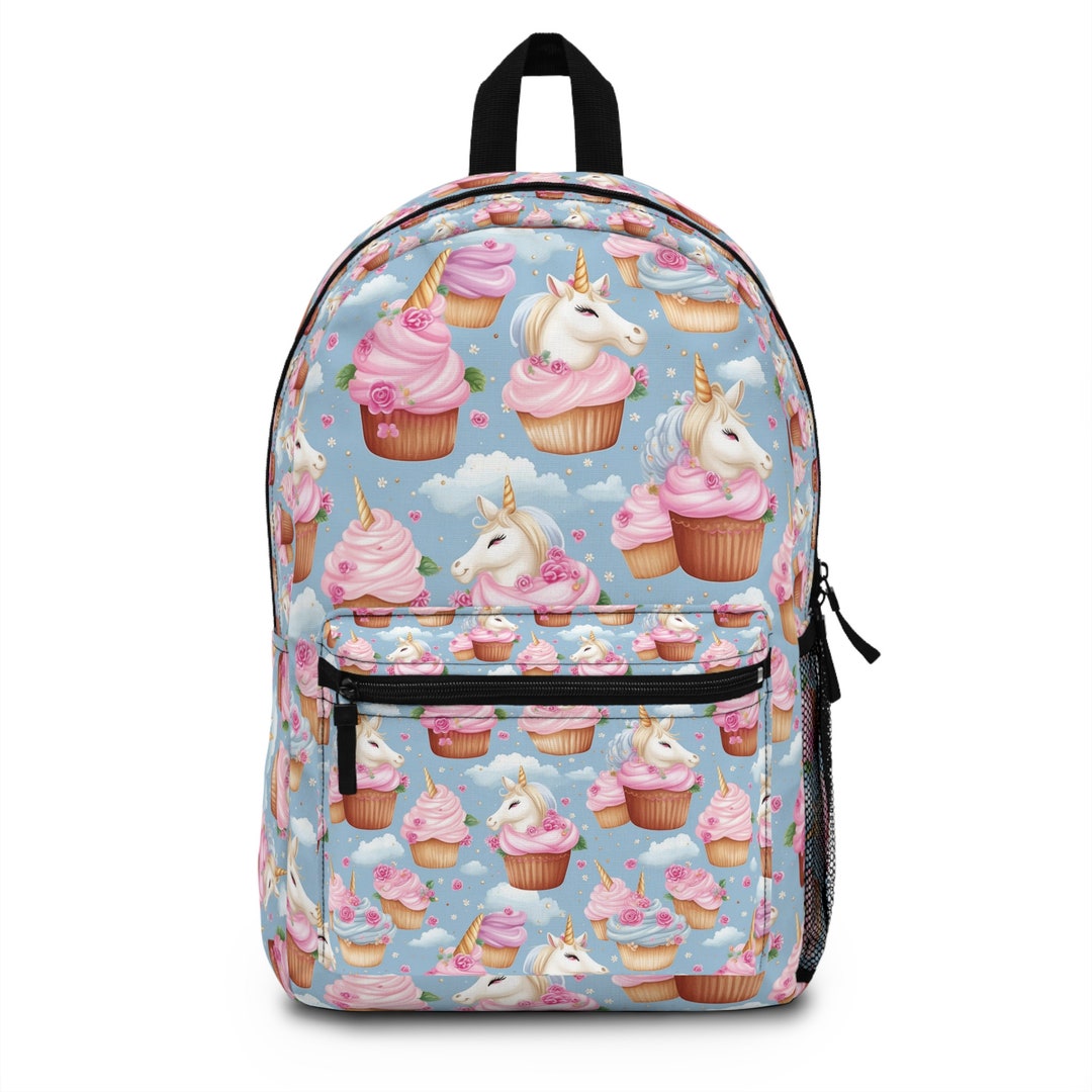 Kawaii Unicorn Cupcakes Backpack Adorable and Whimsical School Bag - Etsy