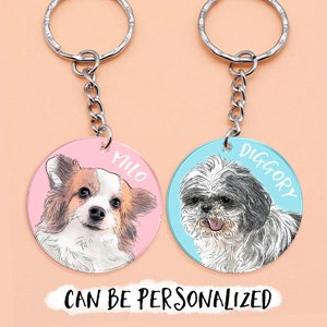 Custom Pet Acrylic Keychain, Dog Photo, Personalized Dog Keychain ...