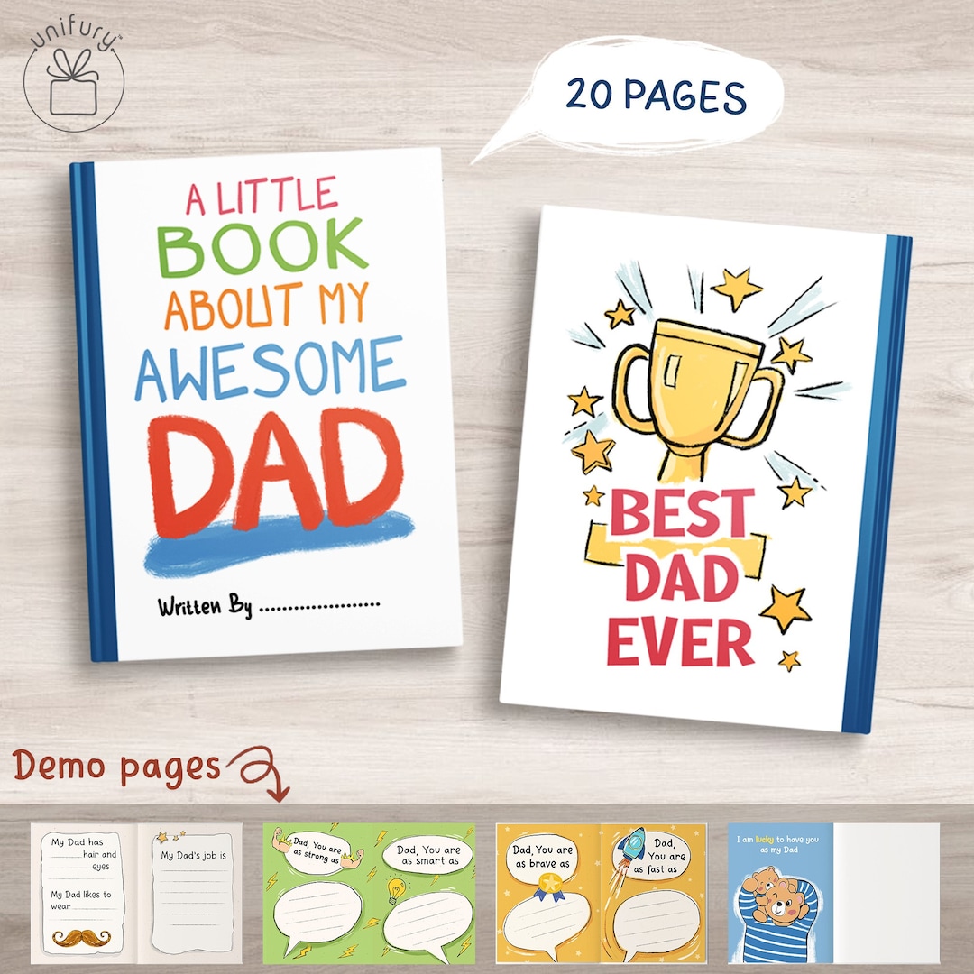 Personalized Book for Dad, Father's Day Gifts Birthday Gift for Dad ...