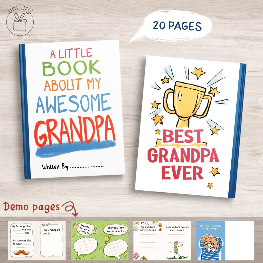 Personalized Book Gift for Grandpa, Father's Day Gifts Birthday Grandpa ...