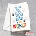 Personalized Card Best Dog Dad Ever, Funny Fathers Day Gifts for Dog ...