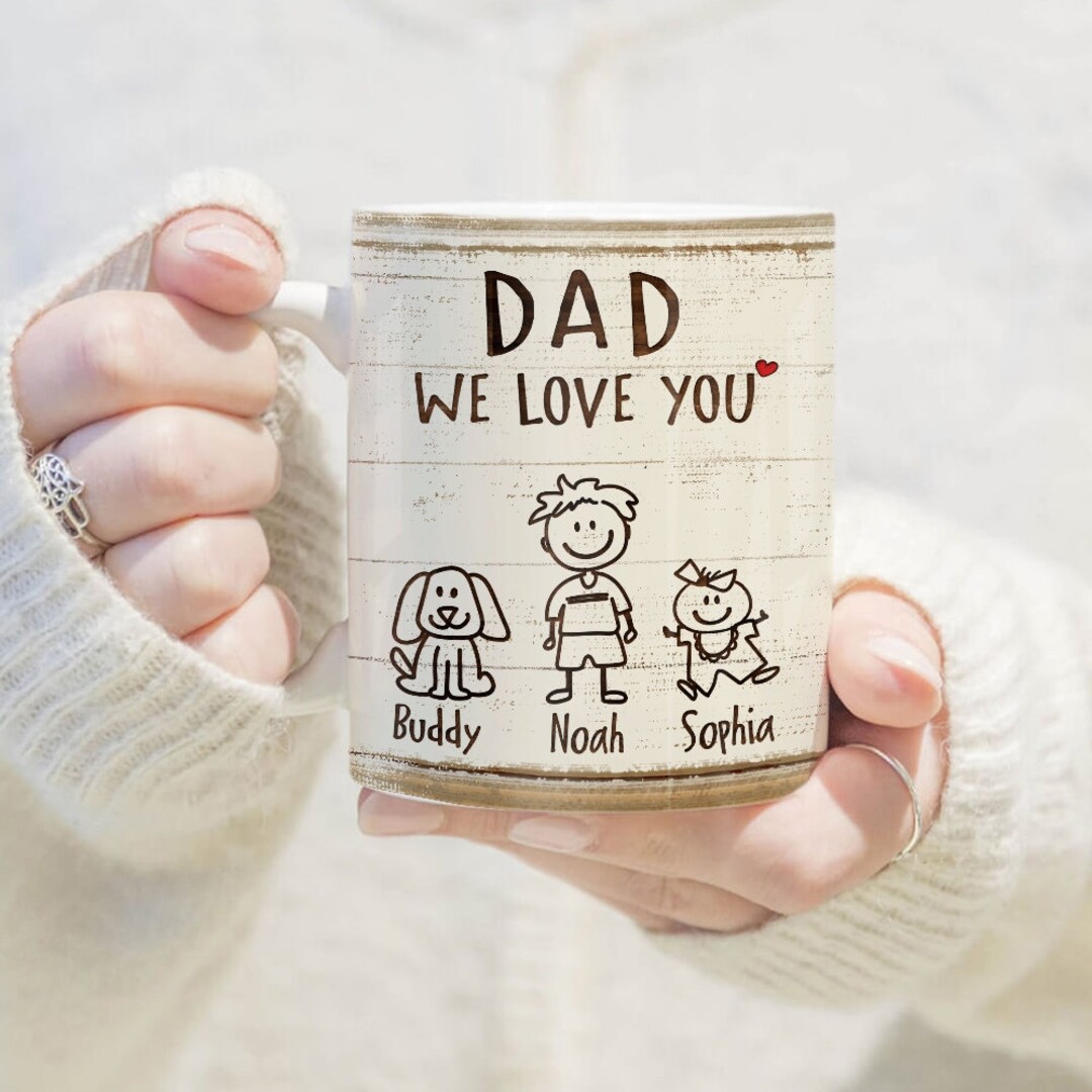 Personalized Dad Mug for Fathers Day Gift Mug for Dad Gift - Etsy