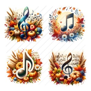 Musical Clipart Bundle Music Notes Clipart Treble Clef Clipart JPG ...