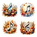 Musical Clipart Bundle Music Notes Clipart Treble Clef Clipart JPG ...