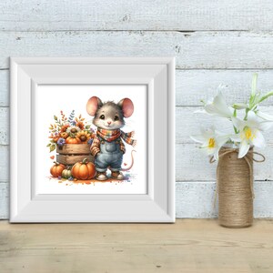 Fall Mouse Clipart Bundle Cute Mouse Clipart High Quality JPG ...