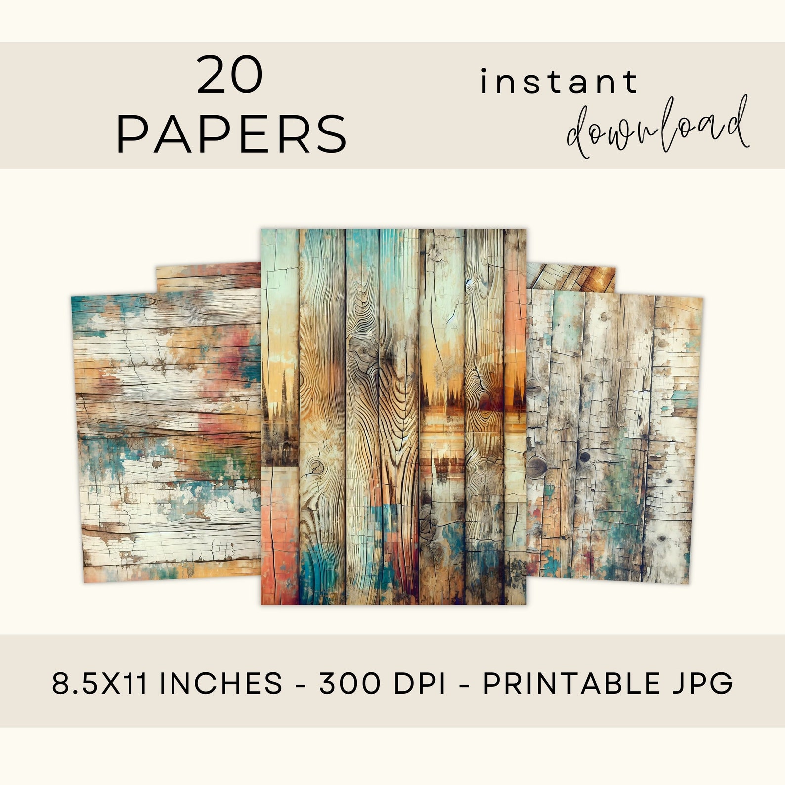 Distressed Wood Digital Junkjournal Papers Rustic Wood Background Wood ...