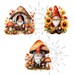 Fall Gnome Clipart Cute Watercolor Gnome Thanksgiving Transparent PNG ...