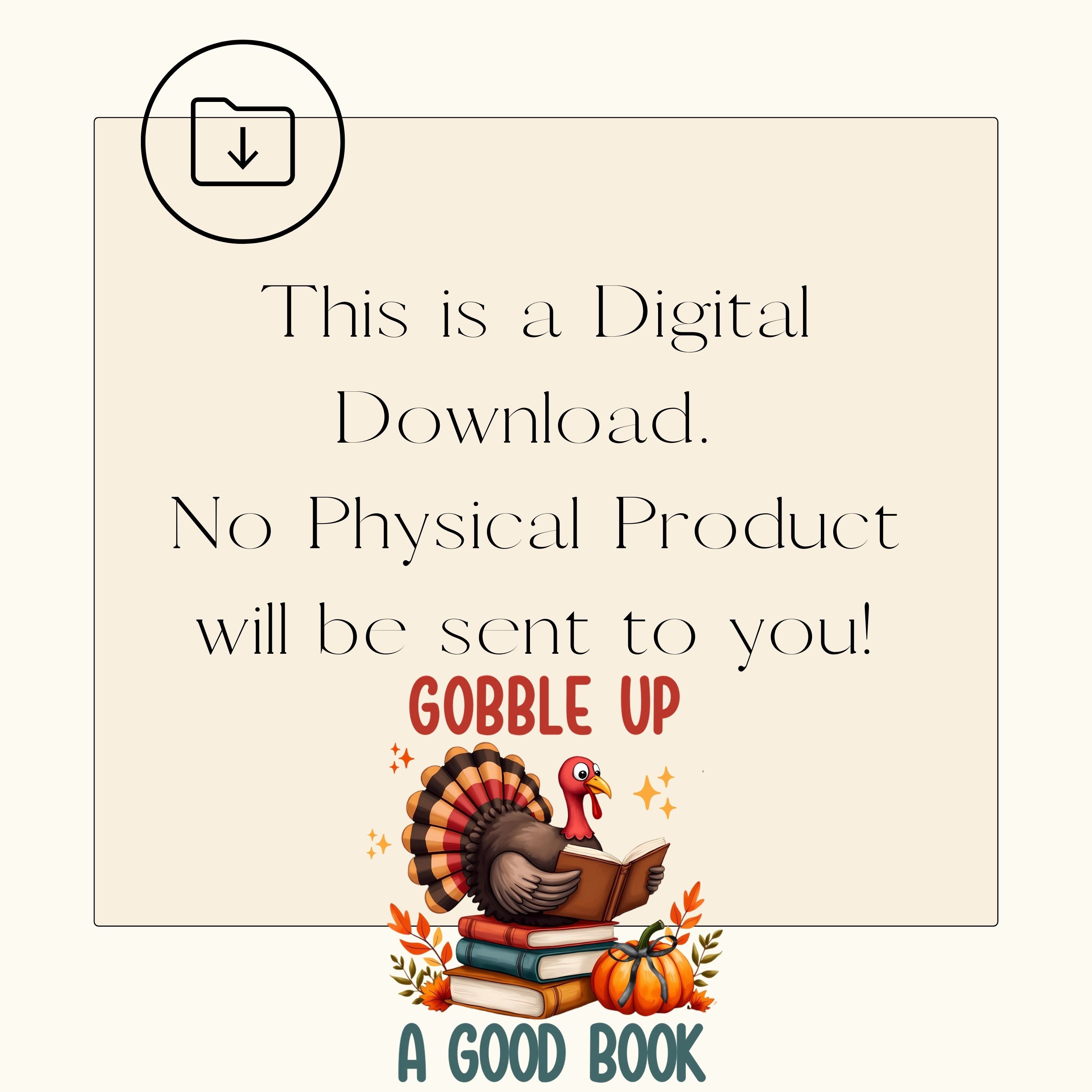Thanksgiving Turkey Reading PNG Cozy Fall Book Lover Design Autumn ...