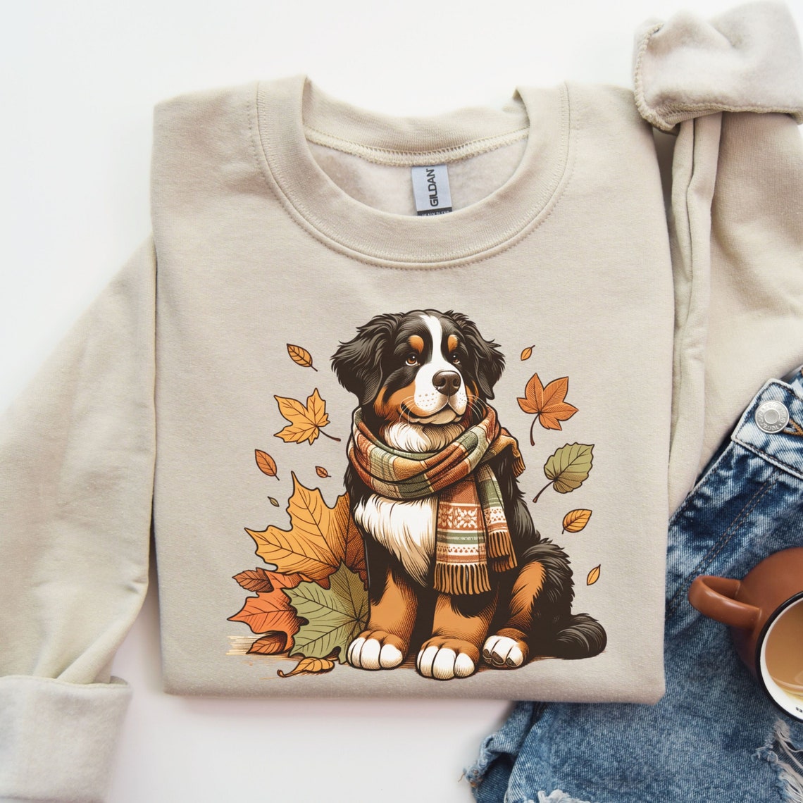 Bernese Mountain Dog Clipart Bundle Bernese Dogs Fall PNG Dogs PNG ...