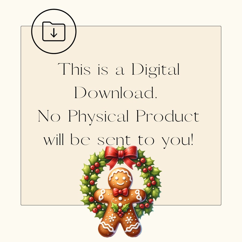 Cute Gingerbread Man Clipart Bundle Christmas Cookie PNG Image Holiday ...