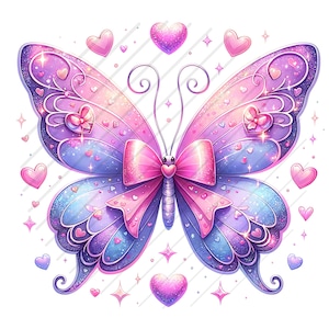Butterflies Watercolor Clipart Bundle Butterfly Clipart JPG Images ...