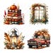 Watercolor Fall Clipart Bundle Autumn Harvest Clip Art Printable ...