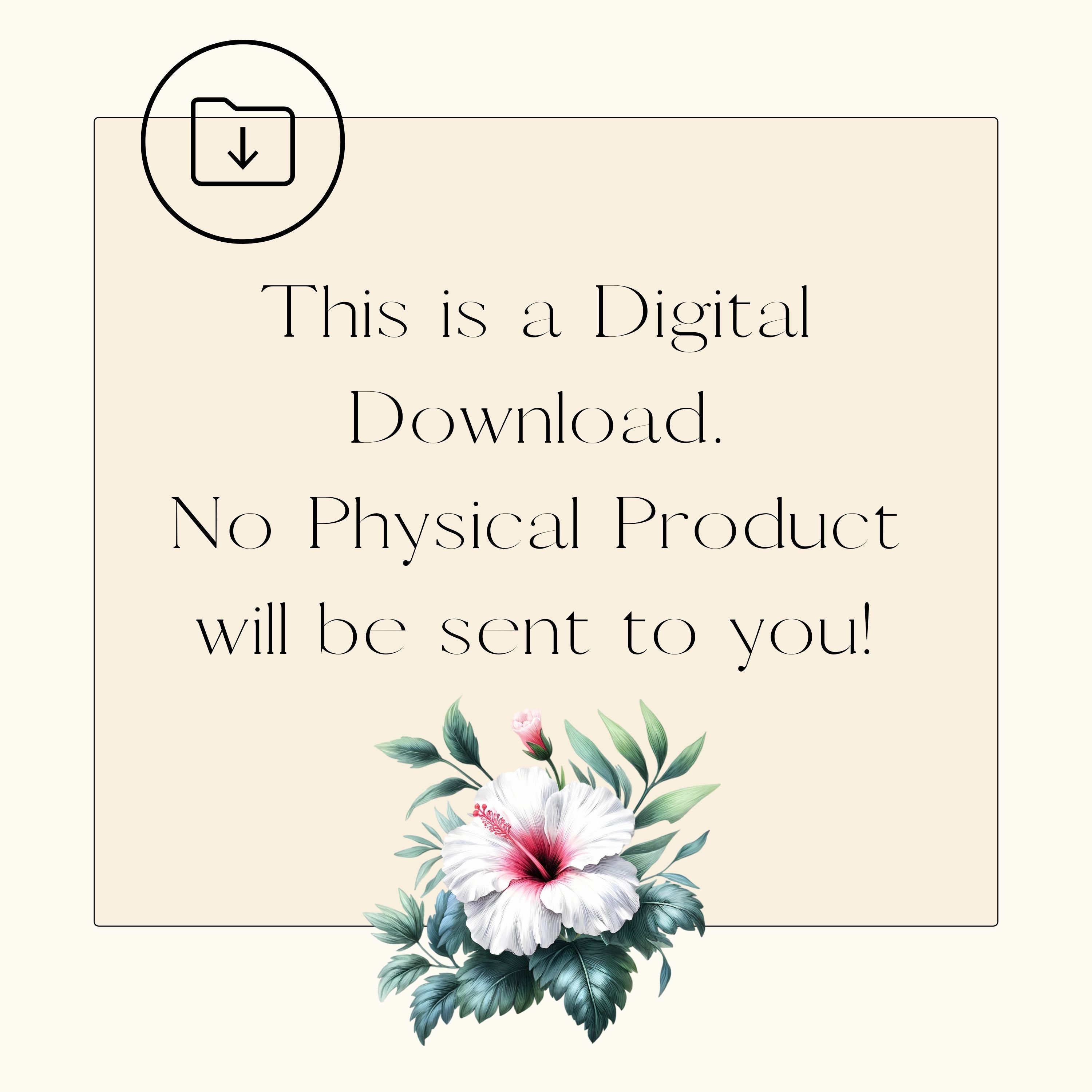 Watercolor Hibiscus Clipart Bundle Rainbow Flower PNG Hummingbird ...