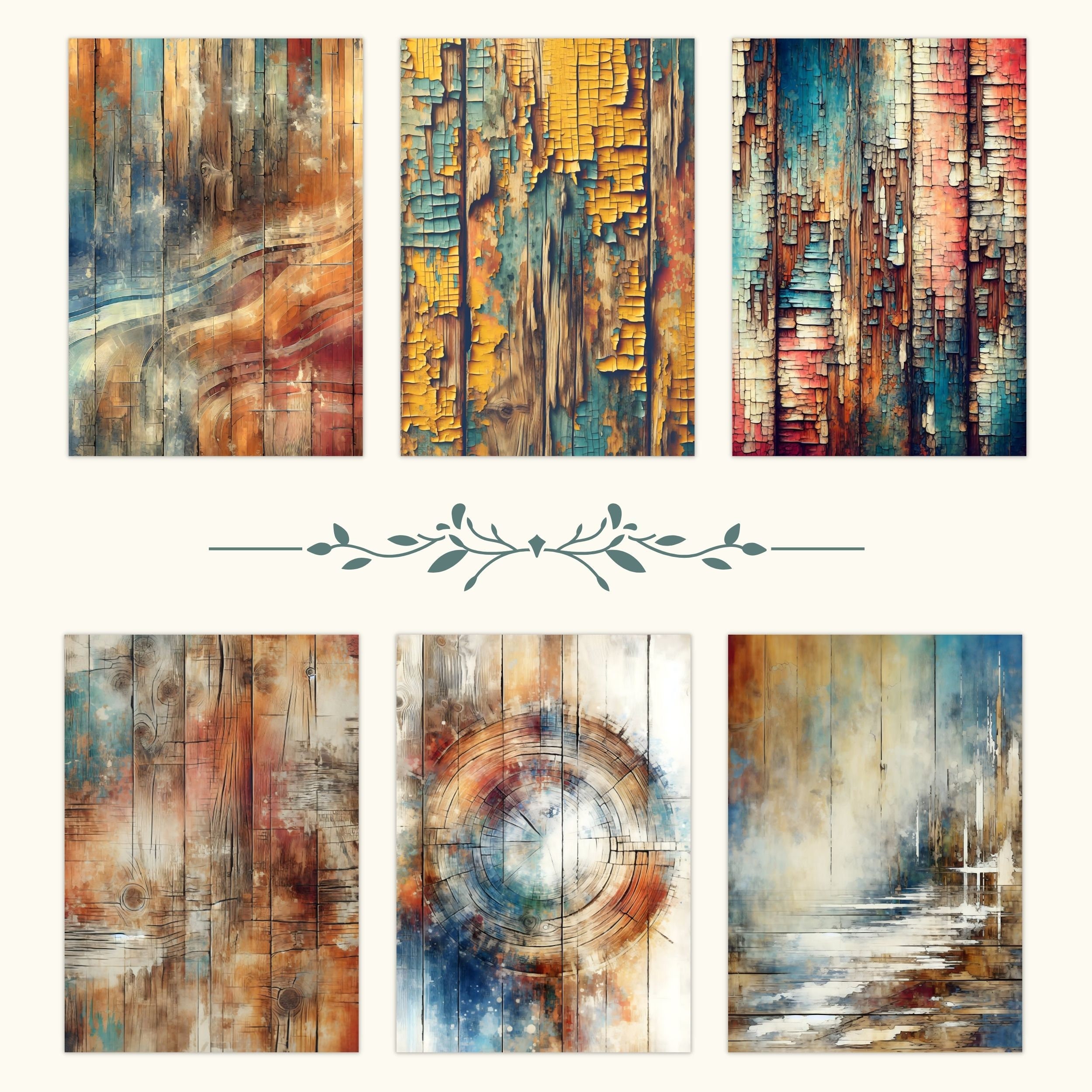 Distressed Wood Digital Junkjournal Papers Rustic Wood Background Wood ...