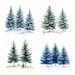 Snowy Pine Tree Clipart Winter Landscape High Quality Jpgs Pine Tree ...