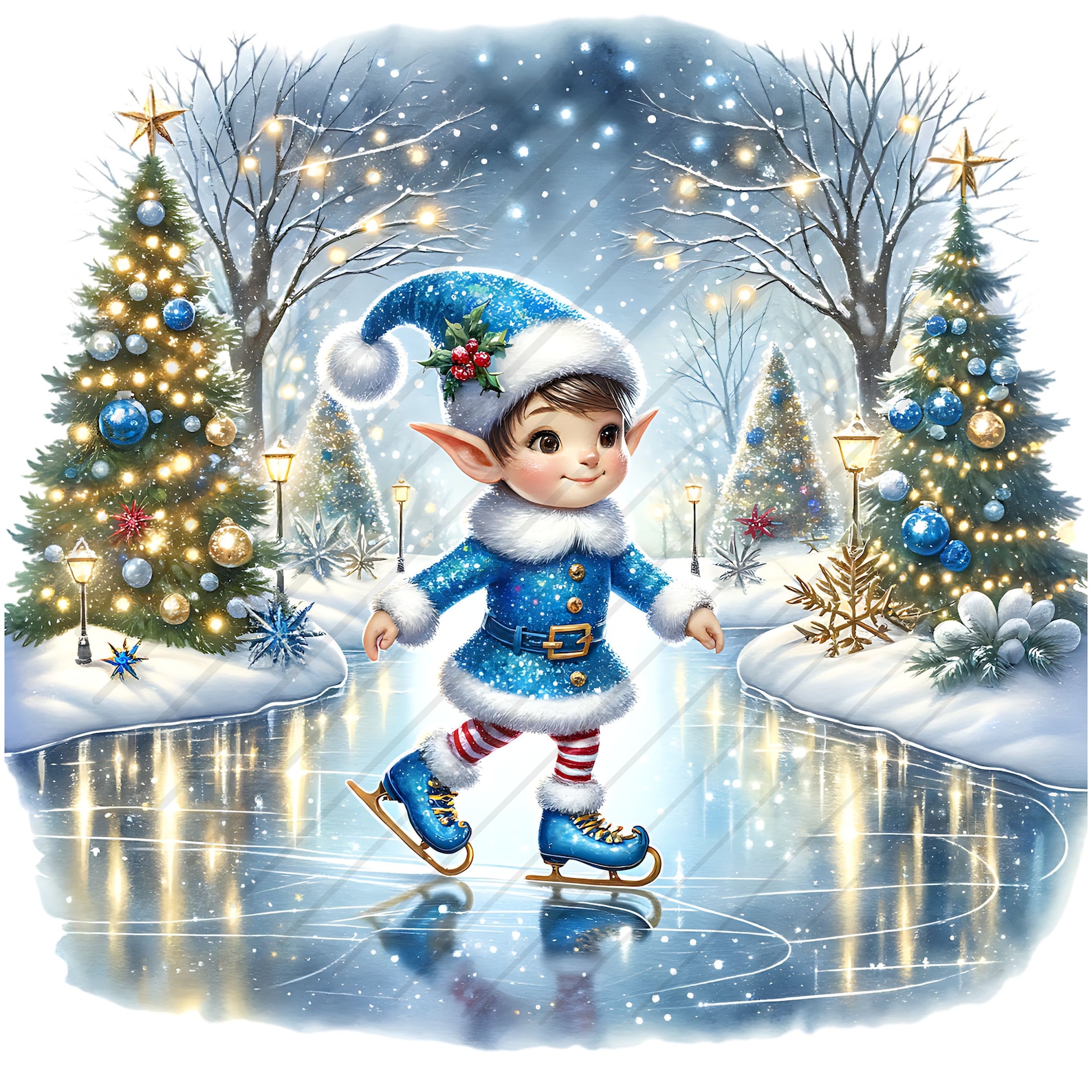 Christmas Elf Clipart Bundle Cute Christmas Elves Clipart JPG Images ...