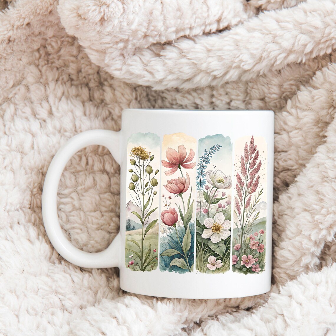 Floral Cottagecore PNG Wildflower Design Watercolor Vintage Botanical ...