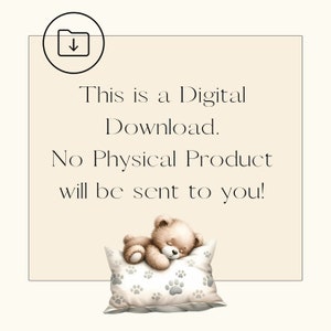 Cute Watercolor Teddy Bear Clipart Bundle Sleeping Teddybear Clipart ...