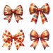 Coquette Bow PNG Watercolor Bow Clipart Bundle Fall Clipart Sublimation ...