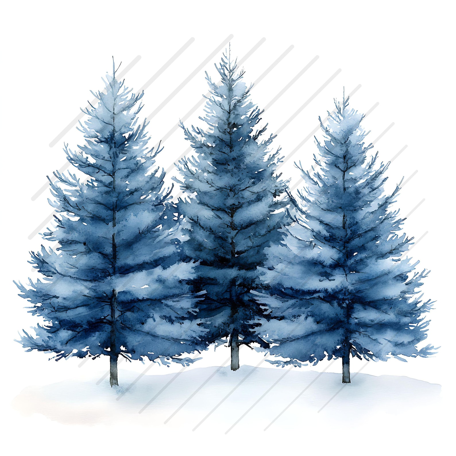 Snowy Pine Tree Clipart Winter Landscape High Quality Jpgs Pine Tree ...