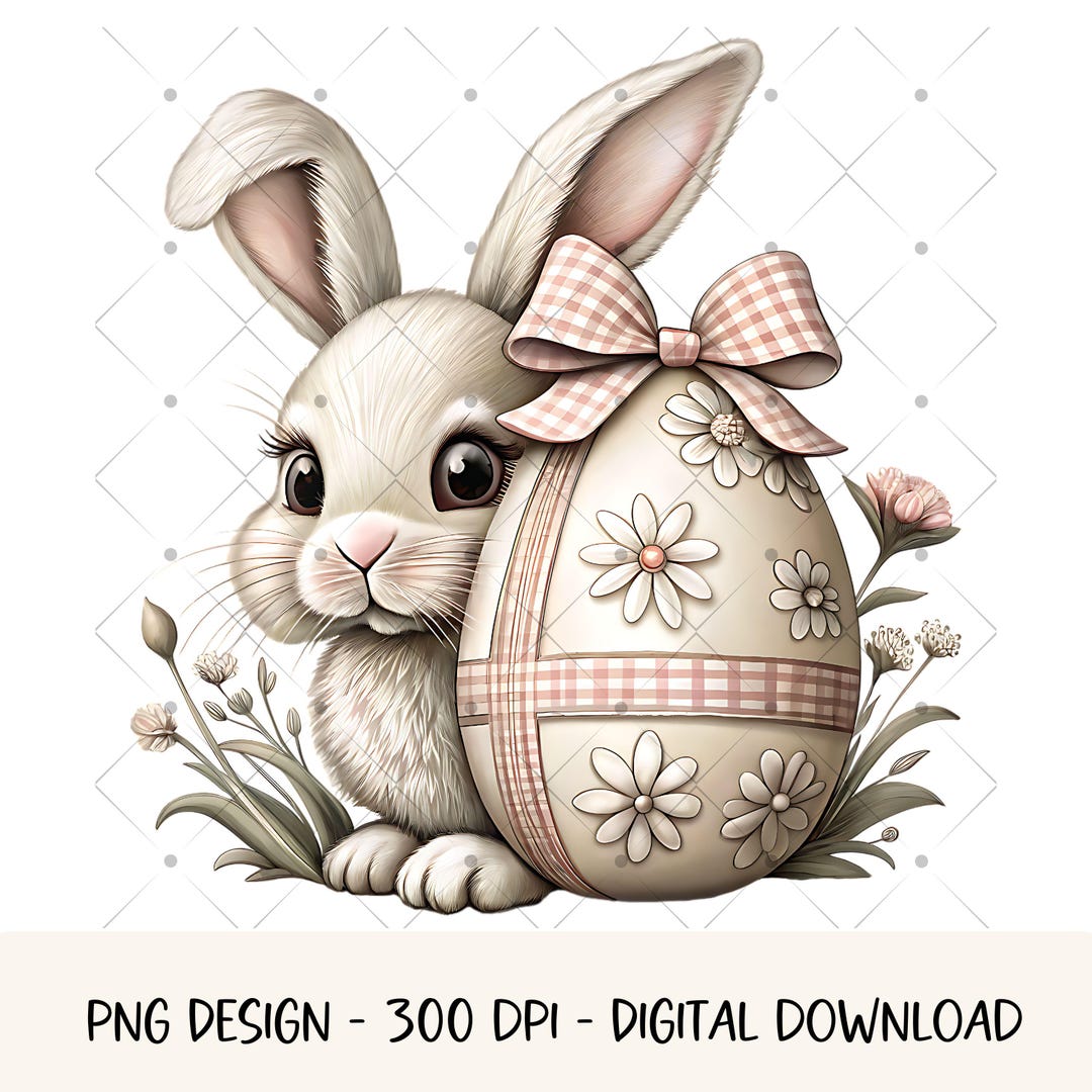 Easter Bunny PNG Digital Download Easter Sublimation Design Spring ...