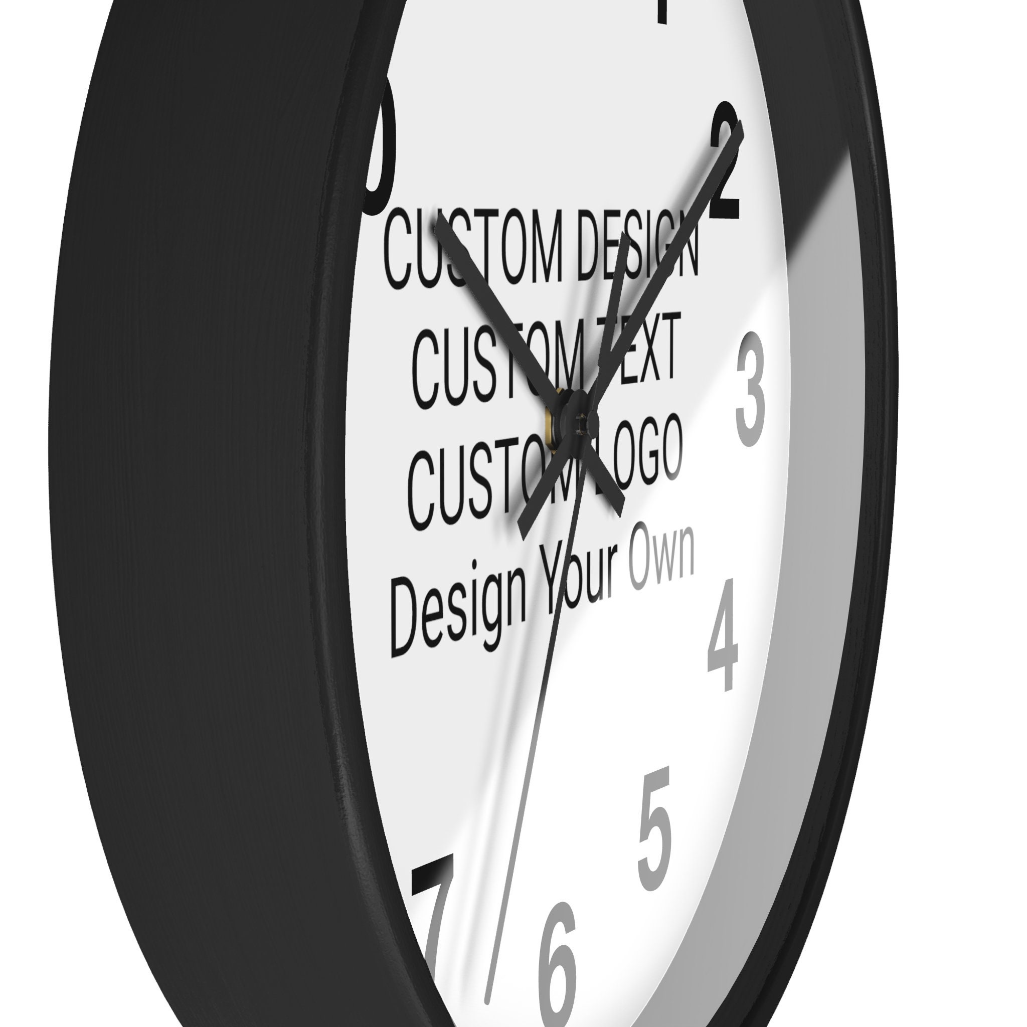 Customizable Wall Clock: Personalized Design, Silent Analog - Etsy