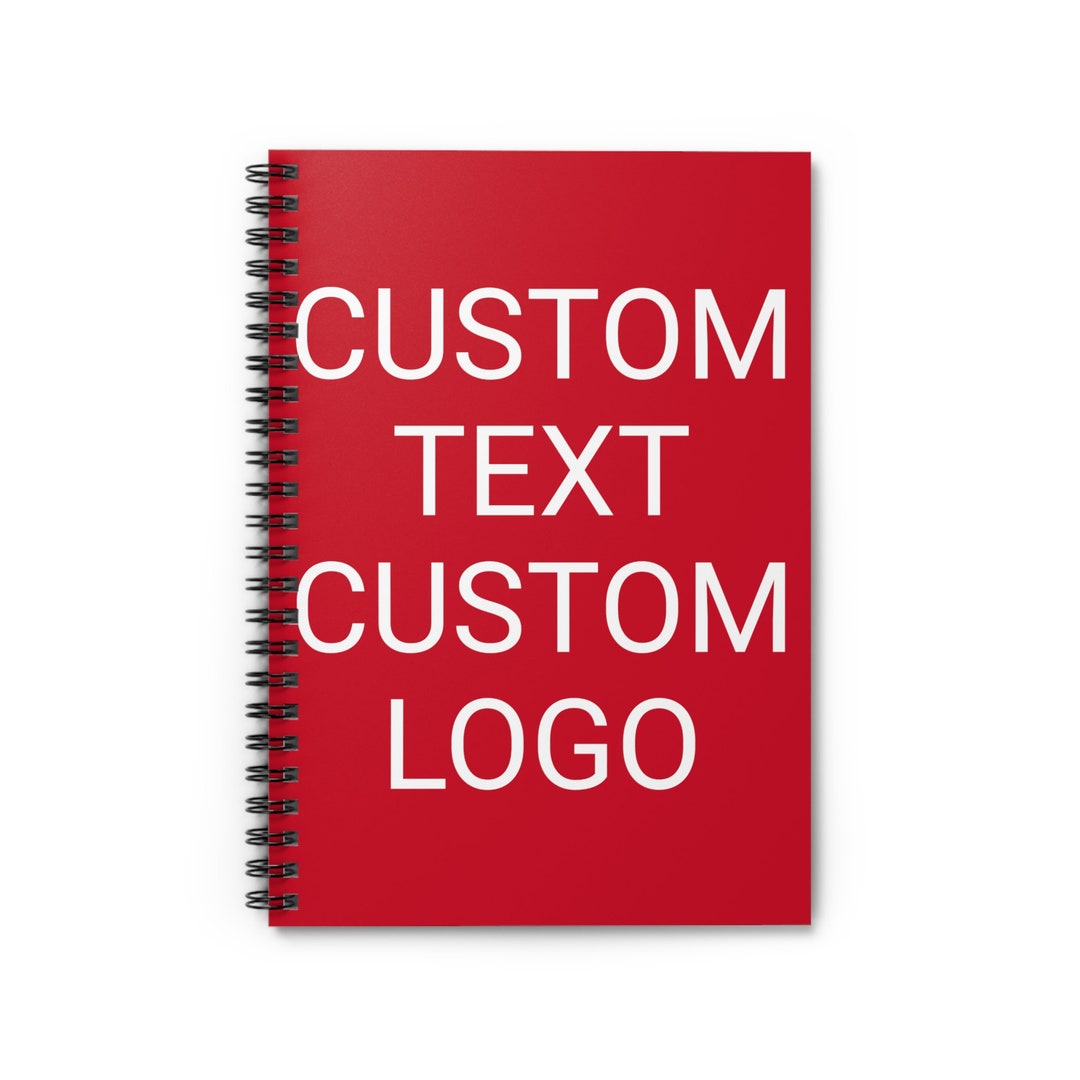 Customized Spiral Notebook Custom Design Create Your Own - Etsy