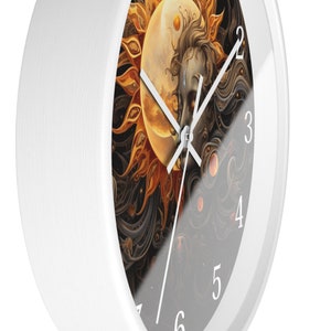 Celestial Wall Clock, Silent Operating Analog Clock, Beautiful ...
