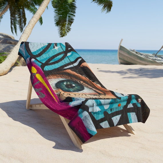 Large Beach Towel Pool Towel Lake Towel Colorful Graffiti Art Towel Soft Colorful Lake Towel for Beach Poolside Shop Now Etsy