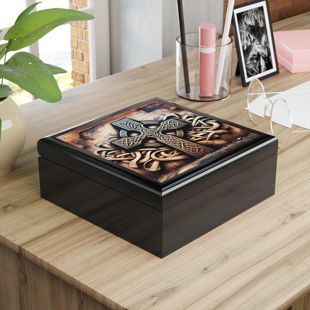 Cross Jewelry Box – Christian Gift, Rubberwood Storage Organizer - Etsy UK