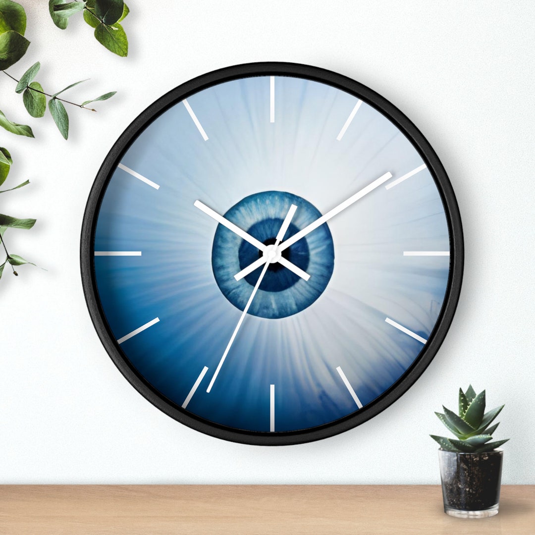 Silent Wall Clock, Psychedelic Graphic Wall Clock | Trippy Clock ...