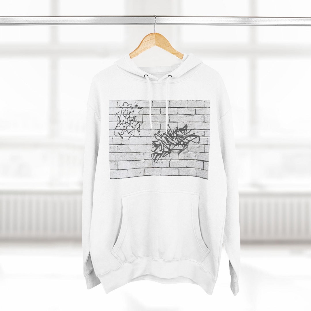 Graffiti Hoodie - Graffiti Style Sweatshirt, Urban Street Art Pullover ...