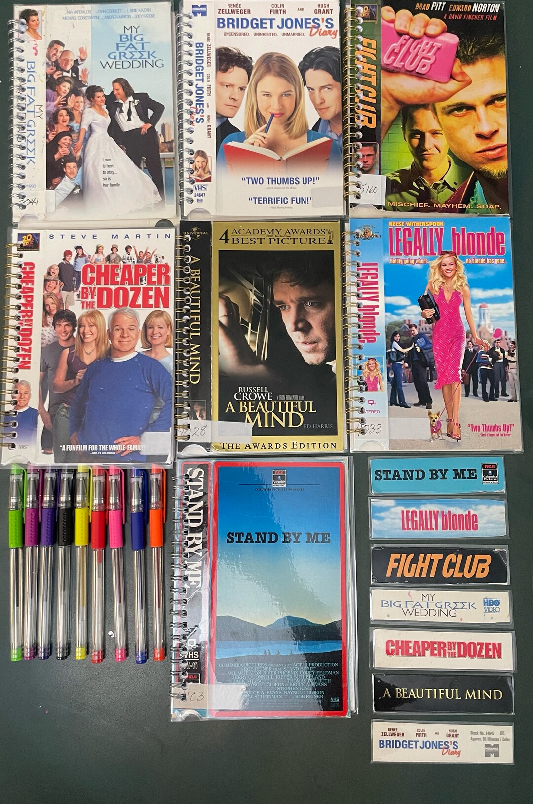 Retro VHS Notebook, VHS Cover Notebook or Journal With Pen and Bookmark ...