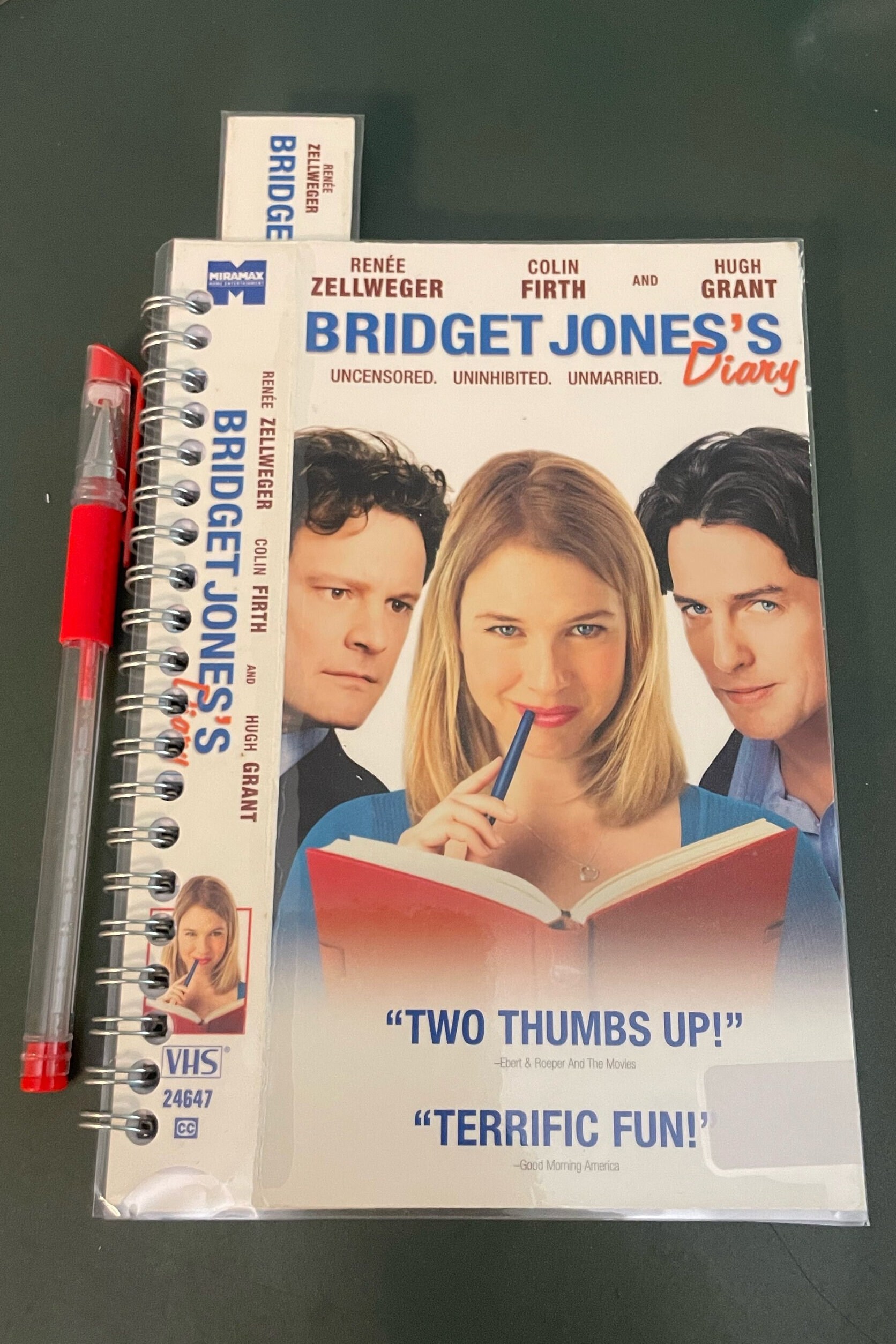 Retro VHS Notebook, VHS Cover Notebook or Journal With Pen and Bookmark ...