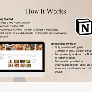 Notion Template Ultimate Meal Planner Fitness Planner Food - Etsy