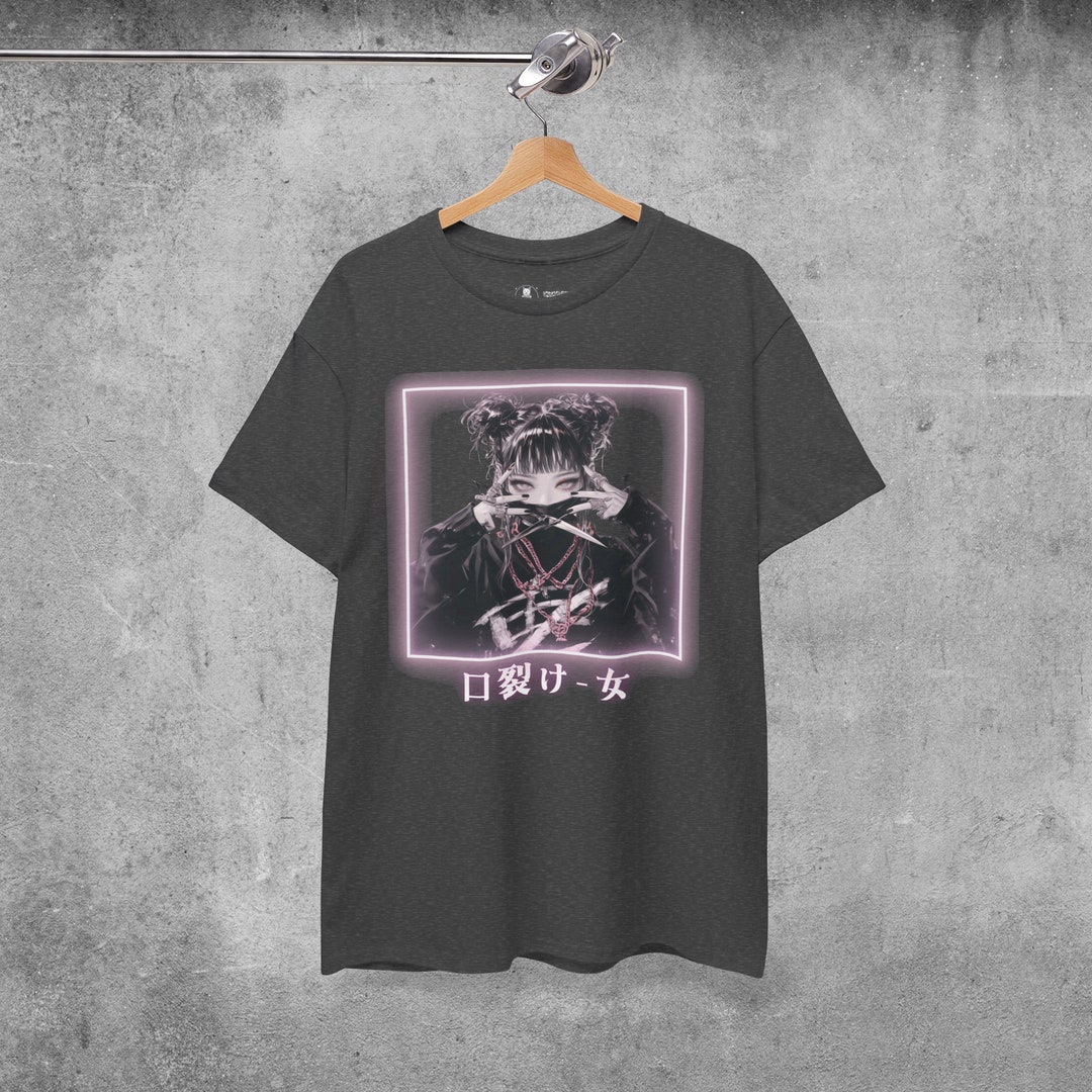 Kuchisake-onna camiseta cómoda de chica enmascarada con ropa gótica ...