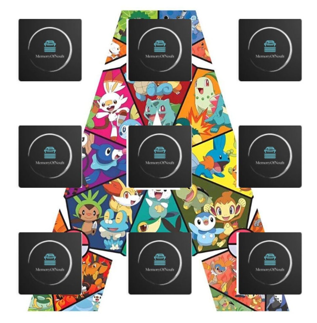 Pokemon A-Z Letters Alphabet Poster Educational Wall Art - Etsy UK