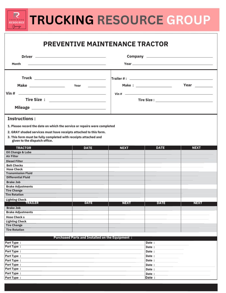 The Trucking Preventive Maintenance| Preventive Maintenance Journal ...