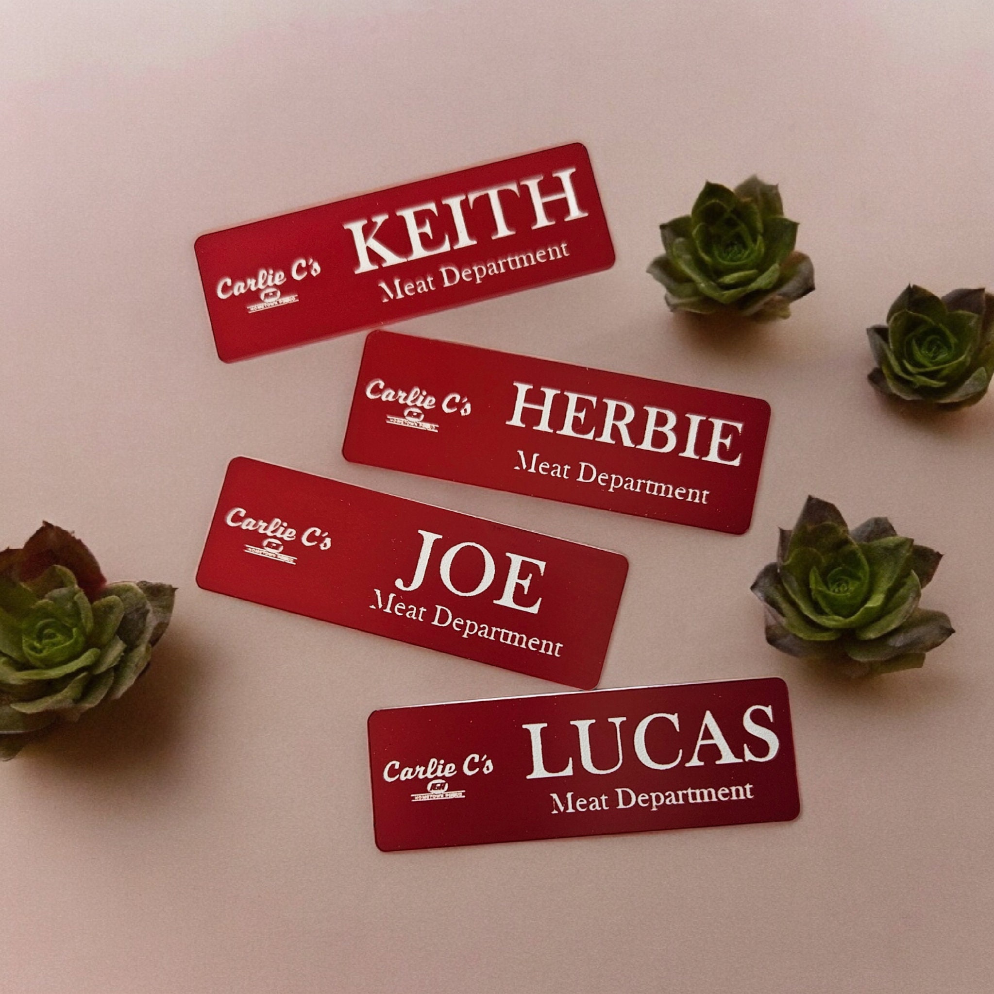 Custom Engraved Magnetic Name Tag: Personalized Plastic Badge - Etsy