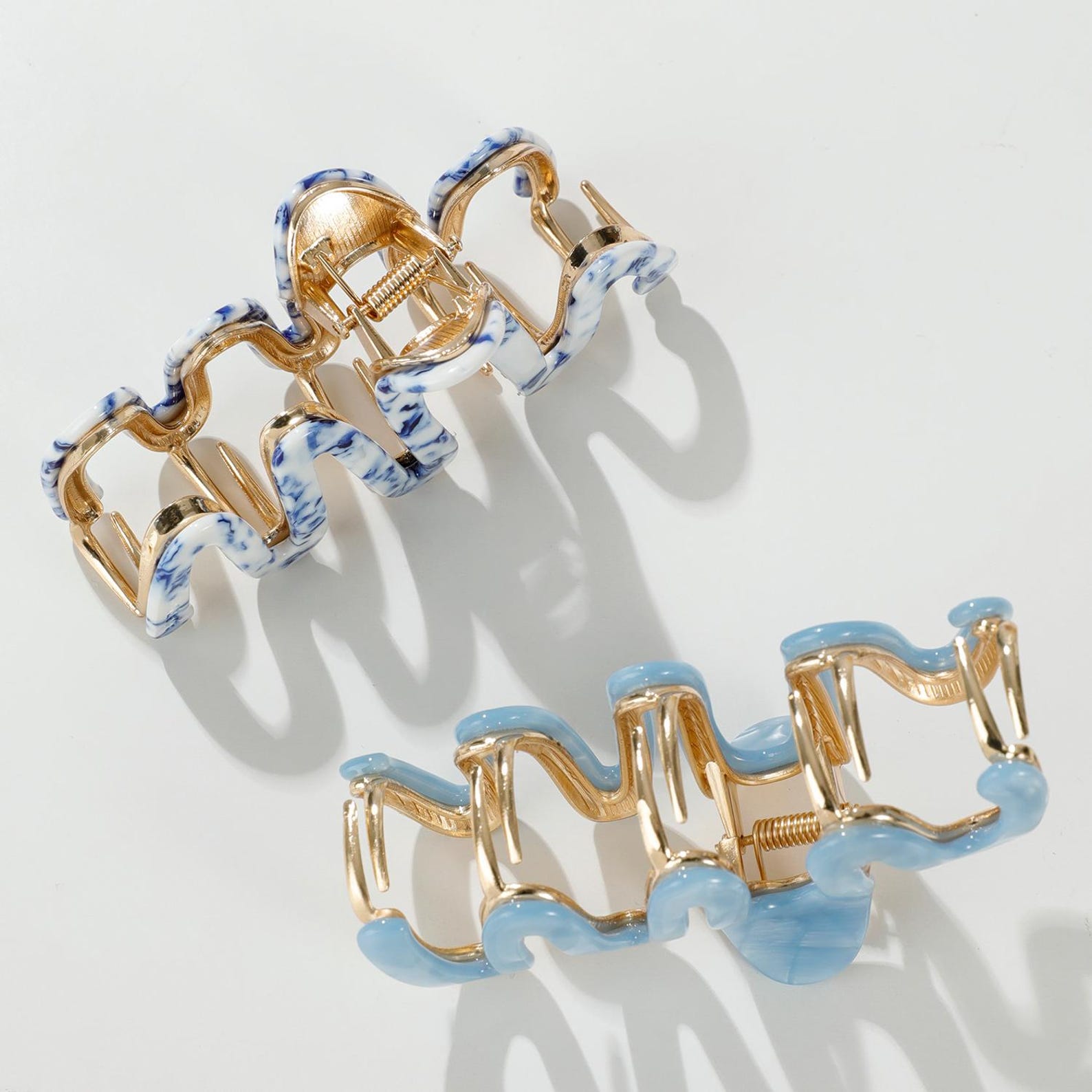 Willow Coastal Metal Squiggle Claw Clip - Large - Etsy