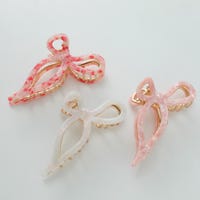Preppy Gold Bow Claw Clip - Etsy