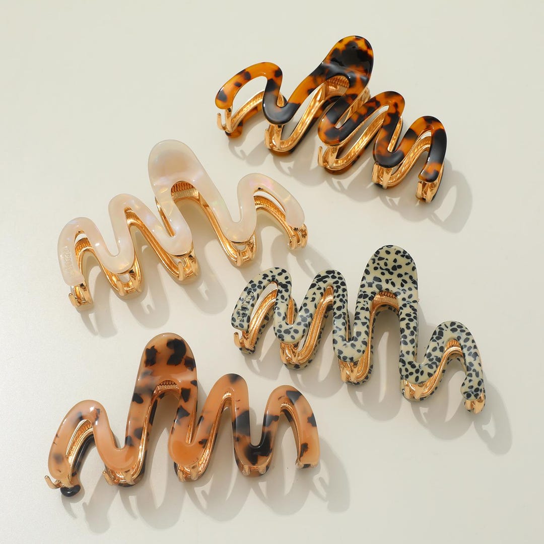 Willow Core Metal Squiggle Claw Clip - Large - Etsy